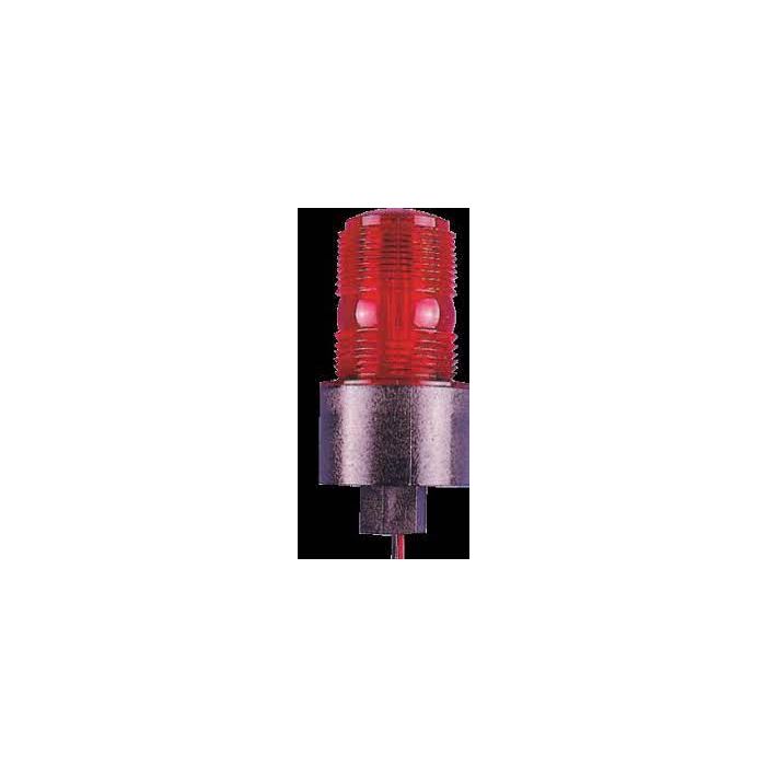 Gas Sensors Strobe with Red Lens, 120 VDC - Gas-Sensing.com