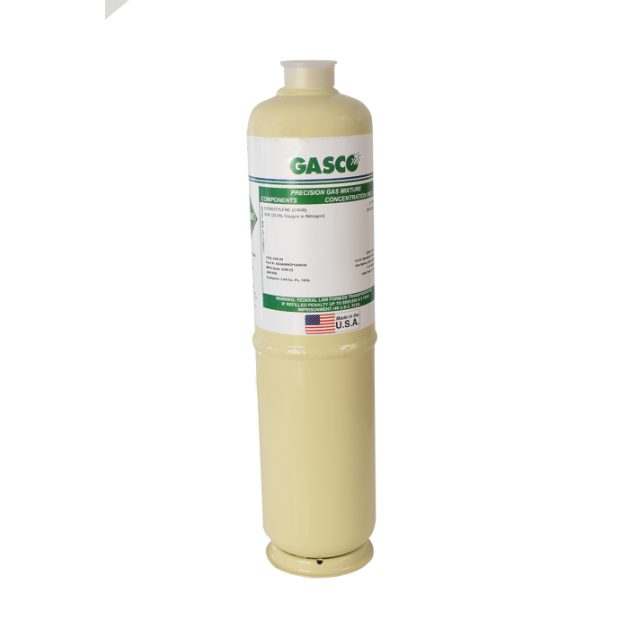 Gas Sensors Isobutylene Calibration Gas - 20 ppm - Gas-Sensing.com